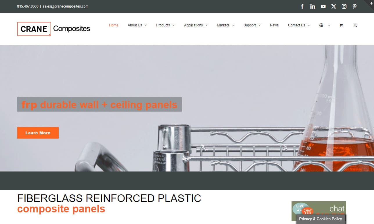 Crane Composites, Inc. | Fiberglass Fabrication Companies