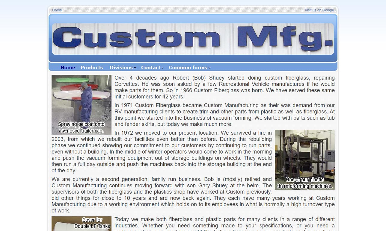 Custom Manufacturing | Fiberglass Fabrication Companies